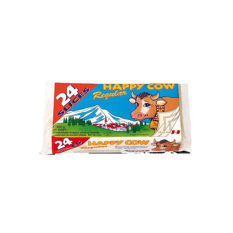 Happy Cow Slice Cheese Regular 24's - Ushu Mart